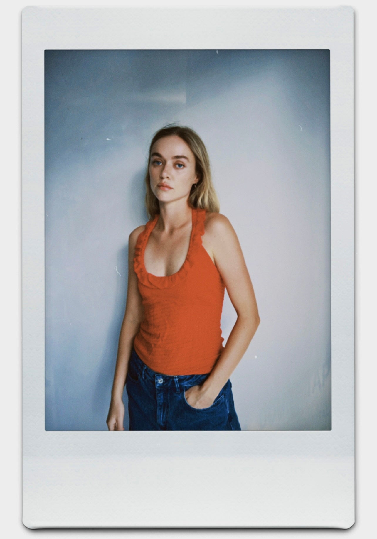 CLAIRE FRILL RED – Little Yarn