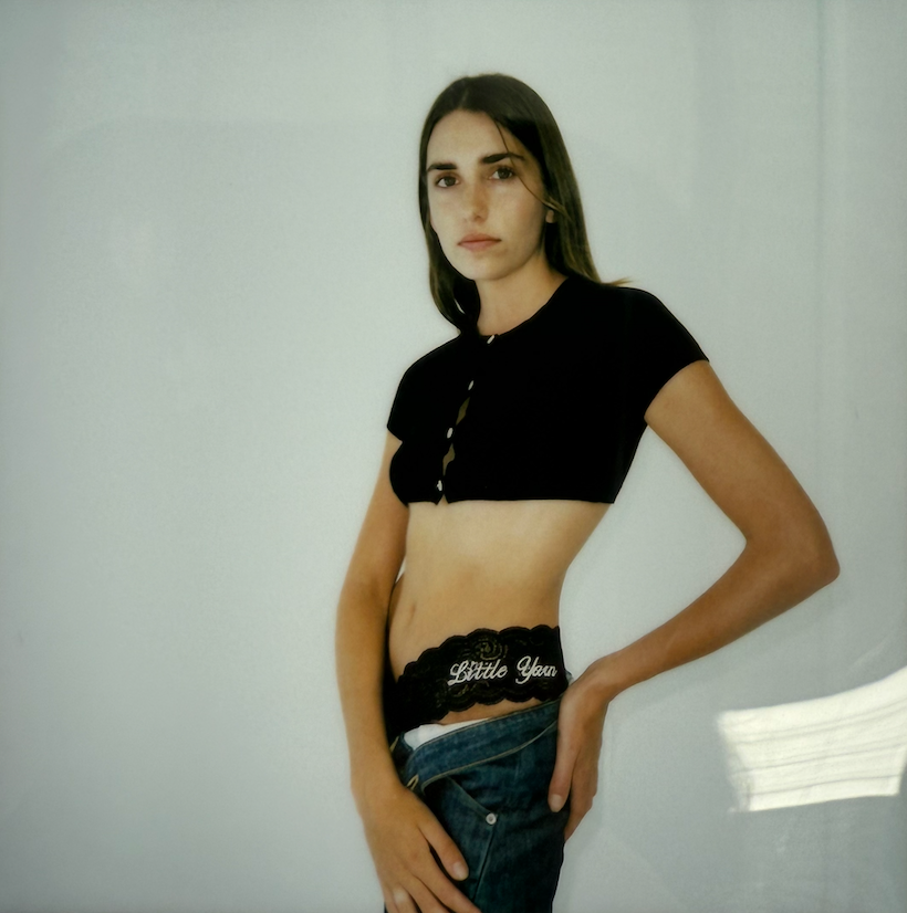 Betty Mini Crop - black cotton – Little Yarn